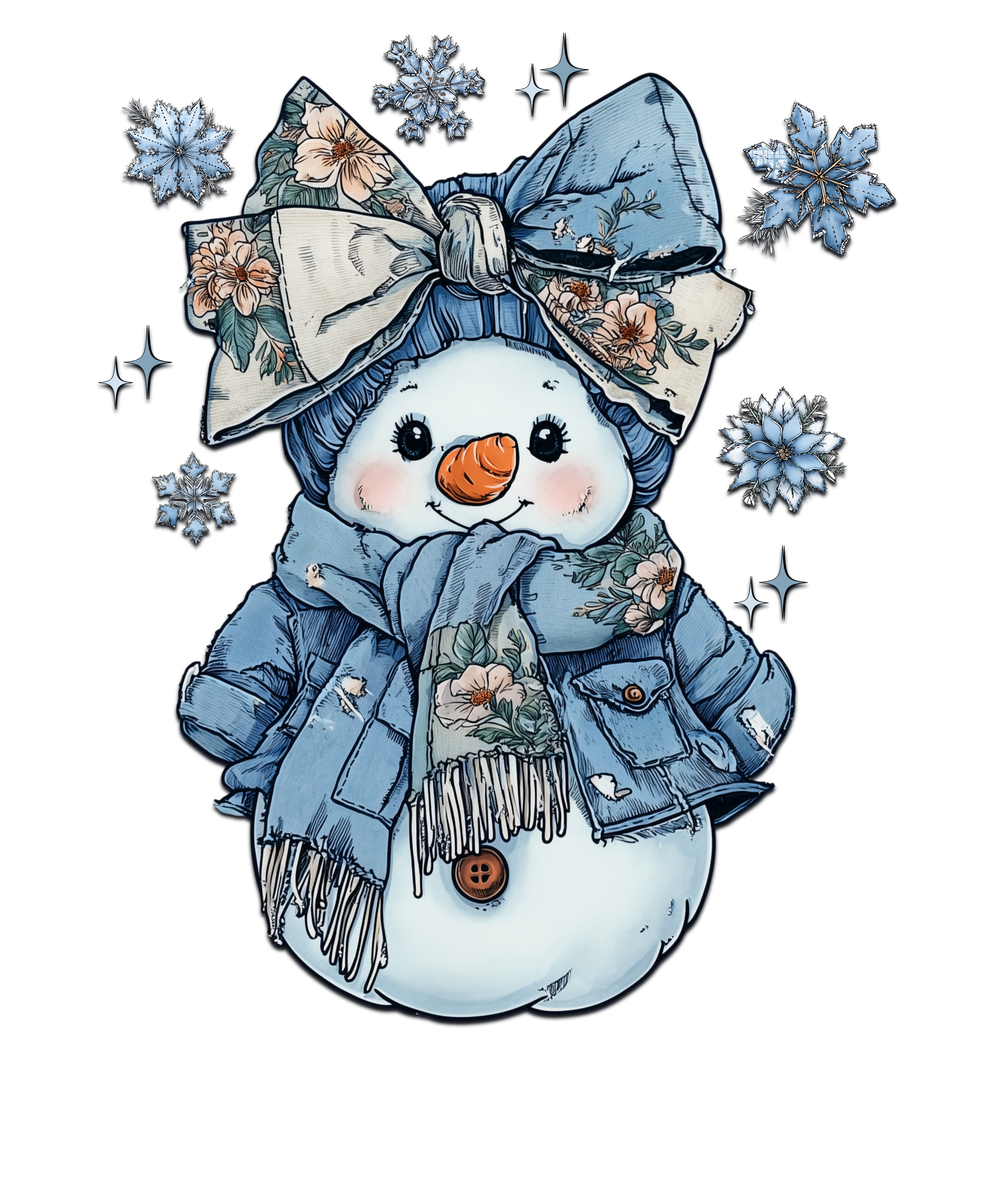 Denim Snowman – GCODesignz